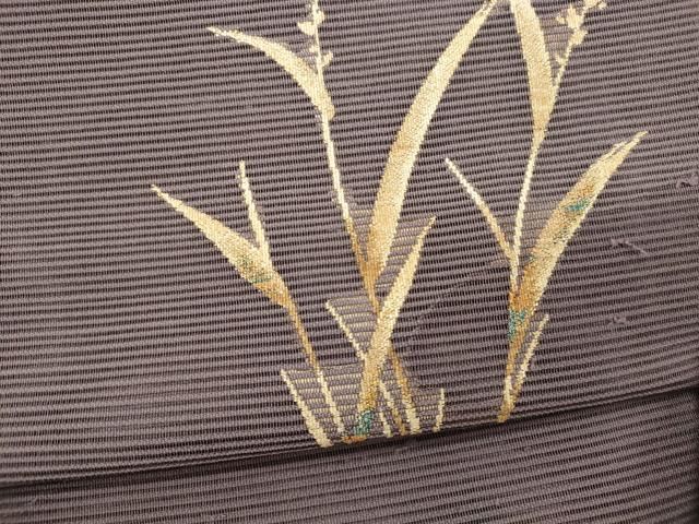 平和屋着物＊夏物 八寸名古屋帯 刺繍 楓文 正絹 逸品 CAAW9080oy