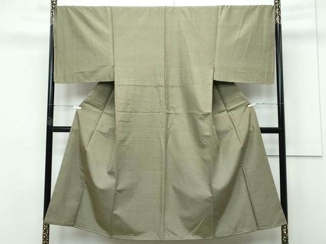 平和屋着物○男性 紬 アンサンブル 錆鉄御納戸色 正絹 逸品 CAAW3685vf