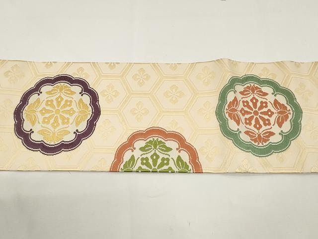 平和屋着物○極上 俵屋 人間国宝 喜多川平朗 有職織物 九寸名古屋帯