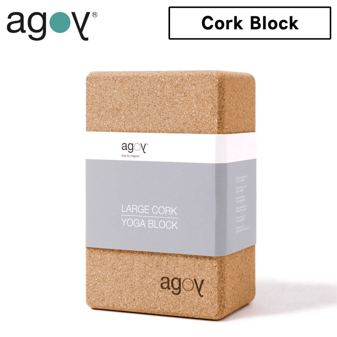 新品 agoy アゴイ 天然コルク ヨガブロック ラージ｜LARGE CORK YOGA BLOCK｜ヨガ ブロック コルク プロップス 高 ...