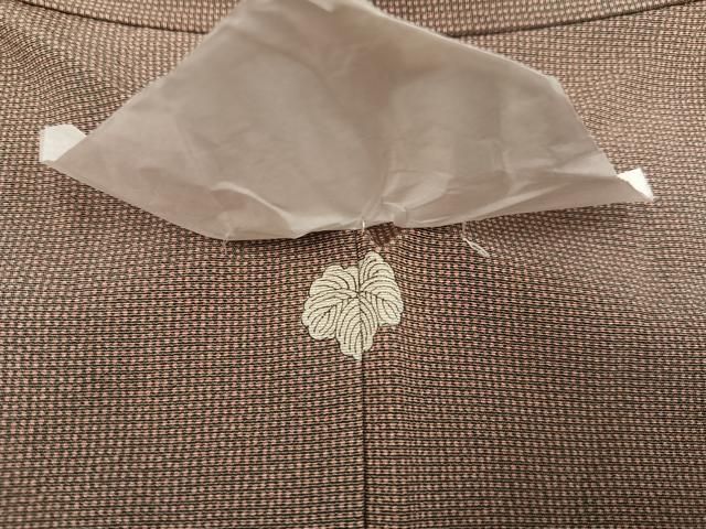 平和屋着物○小紋師 宍戸陵 江戸小紋 角通し 正絹 逸品 AABA5272ph