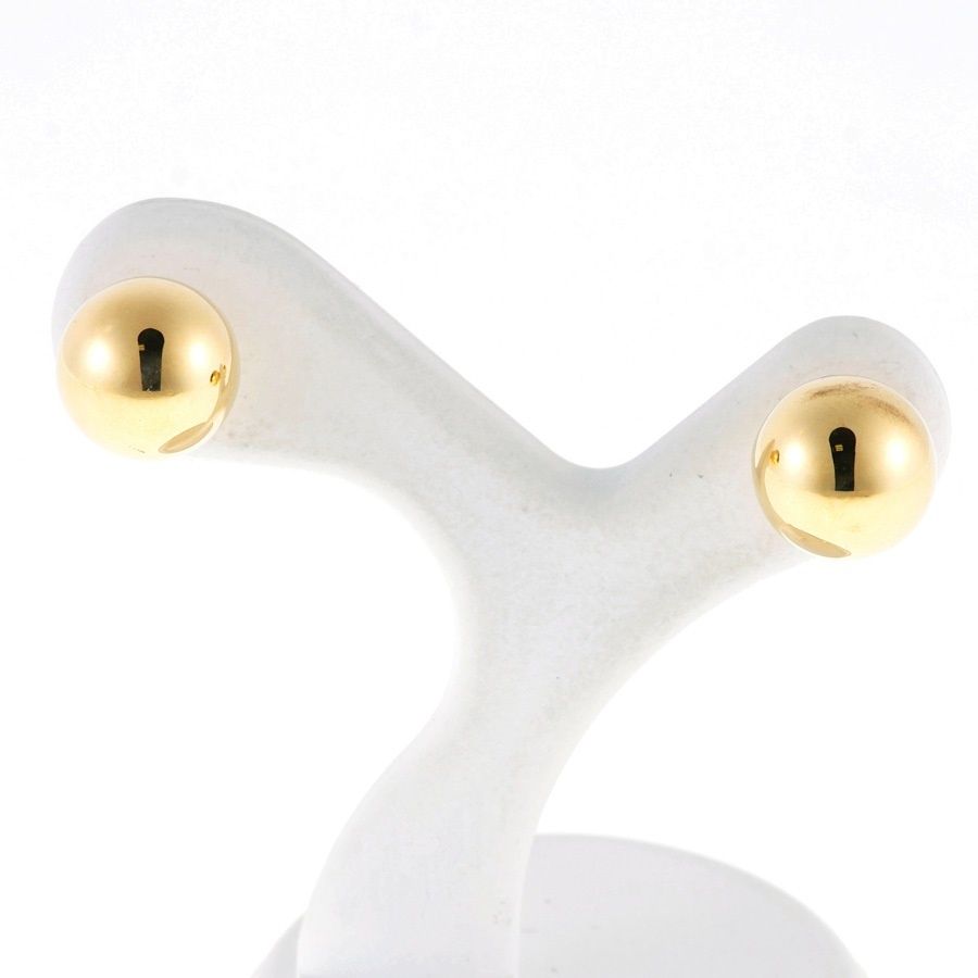 K18YG ピアス ボール 8 mm / 5.9 mm 【中古】 商品番号 70138 - メルカリ