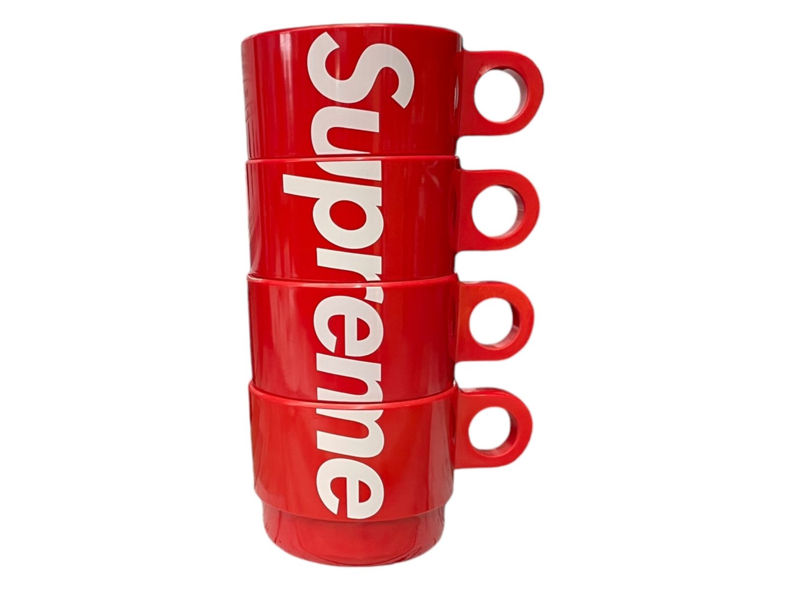 Supreme (シュプリーム) 18SS Supreme Stacking Cups スタッキング カップ 4個セット レッド 雑貨/036 - メルカリ