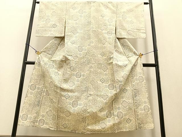 平和屋着物▽上質な紬　単衣　格子　正絹　逸品　CAAU3825xi 平和屋着物▽上質な紬 単衣 吉祥文 正絹 逸品 BAAS1779ow - メルカリ