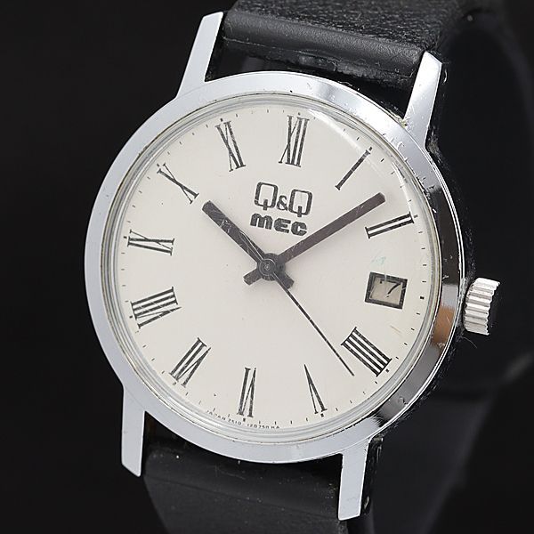 シチズン Q&Q V01-120019 白文字盤 手巻 デイト シリンダー ヴィンテージ メンズ腕時計 NSY 2000000 NSK - メルカリ