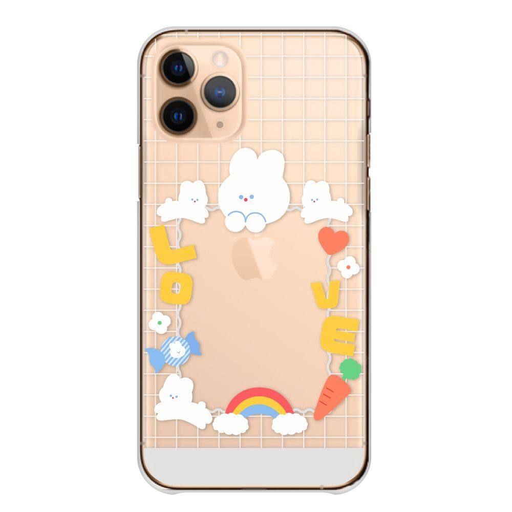 iPhone12 mini ケース カバー アイフォン12 ミニ スマホケース ハードケース 推し活 うさぎ ウサギ 兎 写真 チェキ トレカ フレーム 挟む 入れる かわいい 透明ケース ...