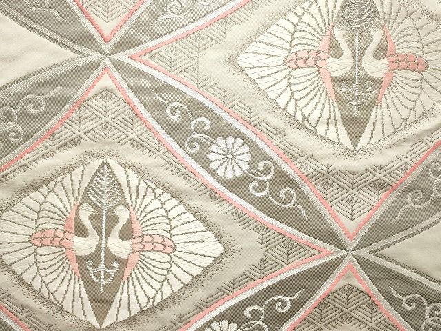 平和屋本店□袋帯 西陣 まとめて100点 向かい鶴 人物 蝶 更紗 花柄 宝