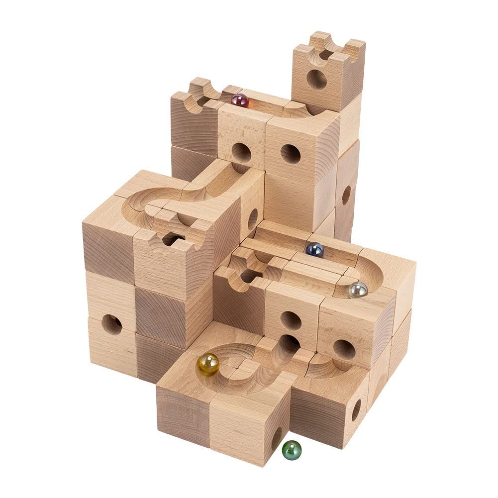 [ キュボロ ] スタンダード50 Cuboro Standard 50 50キューブ 大容量セット 204 玉の道 玉の塔 キッズ 木のおもちゃ 積み木 クボロ社 ブロック Starter ...