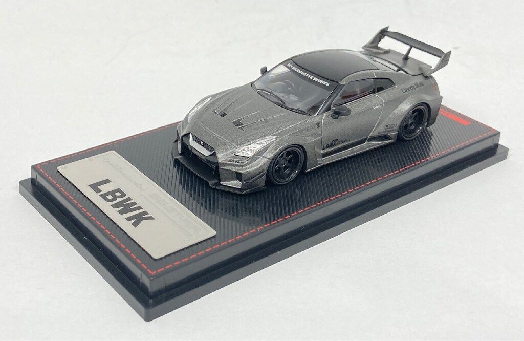 ignition model 1/64 LB-Silhouette WORKS GT Nissan 35GT-RR Titanium Gray ...