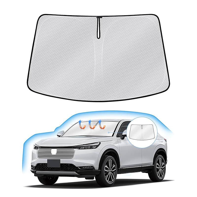 J-PREMIS ホンダ 新型 ヴェゼル RV系 フロントガラス サンシェード VEZEL RV3/4/5/6型 2021年4月-現行 車用サンシェード UVカット 遮光シェード 日よけ ...
