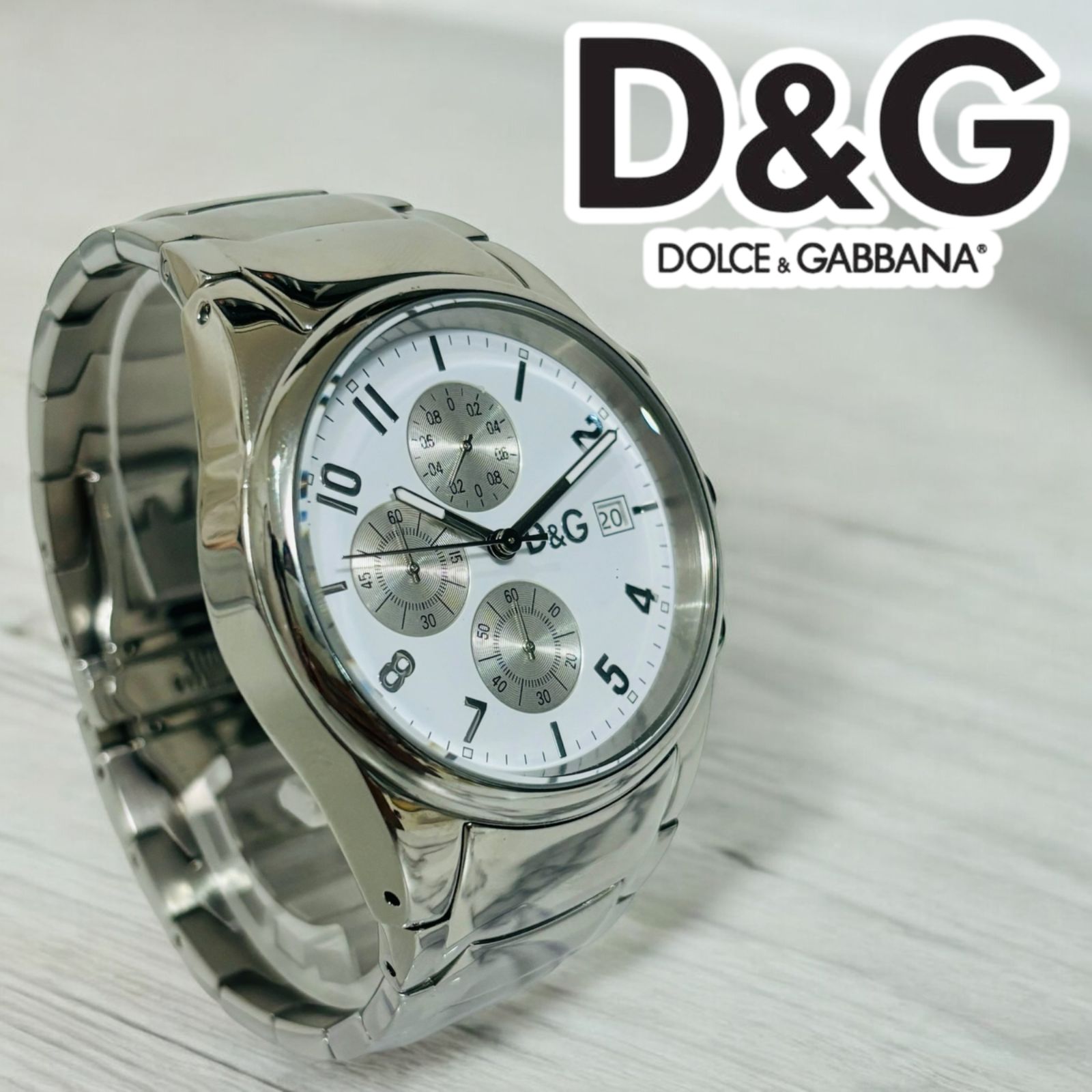 稼働品 美品 ドルチェアンドガッバーナ D&G ディーアンドジー ウォッチ サンドパイパー D&G TIME WATCH Sandpipe ...