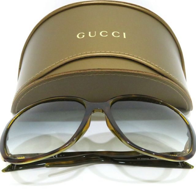 【フォローで5%割引クーポン配布！！】 中古 グッチ サングラス ABランク 6116 GUCCI GG 3530/F/S ブラウン べっ甲柄 ...