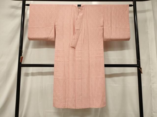 平和屋着物□長襦袢 袷 牡丹地紋 暈し染め 半衿刺繍 正絹 逸品