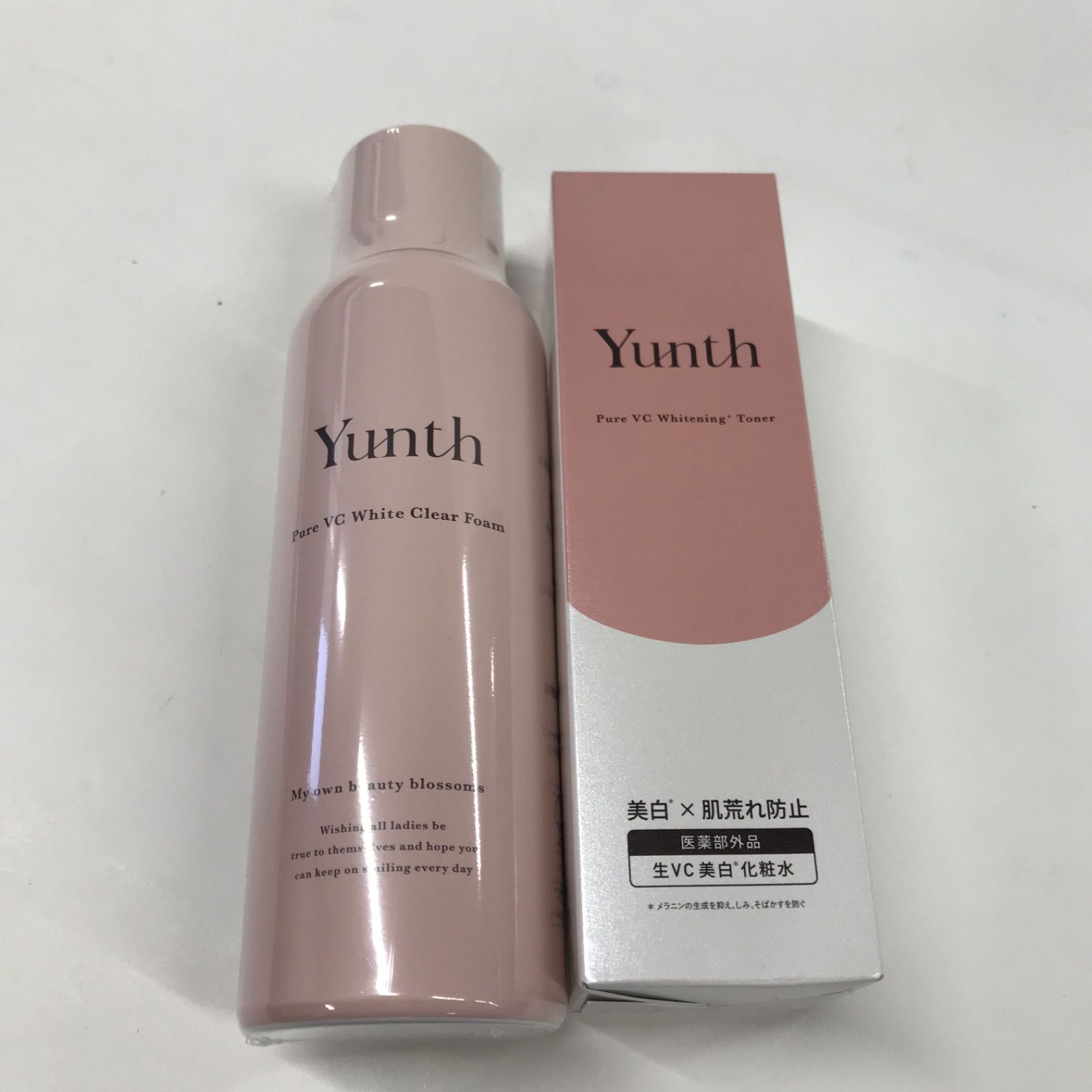 Y1162 Yunth ホワイト クリアフォーム PVC 120g・薬用ホワイトニング ローション VCP 120ml 2点セット - メルカリ