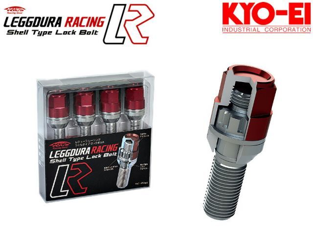 [KYO-EI_Kics]レデューラレーシング ロックボルト M14×P1.5_14R_首下45mm_19HEX_レッド/4個入【KIL8045R】 - メルカリ