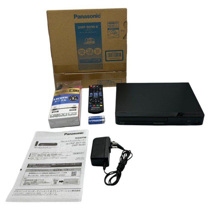 Panasonic パナソニック BLU-RAY DISC PLAYER ブルーレイディスク プレーヤー DMP-BD90-K Blu-ray DVD HDMI接続 コンパクト ハイレゾ ...