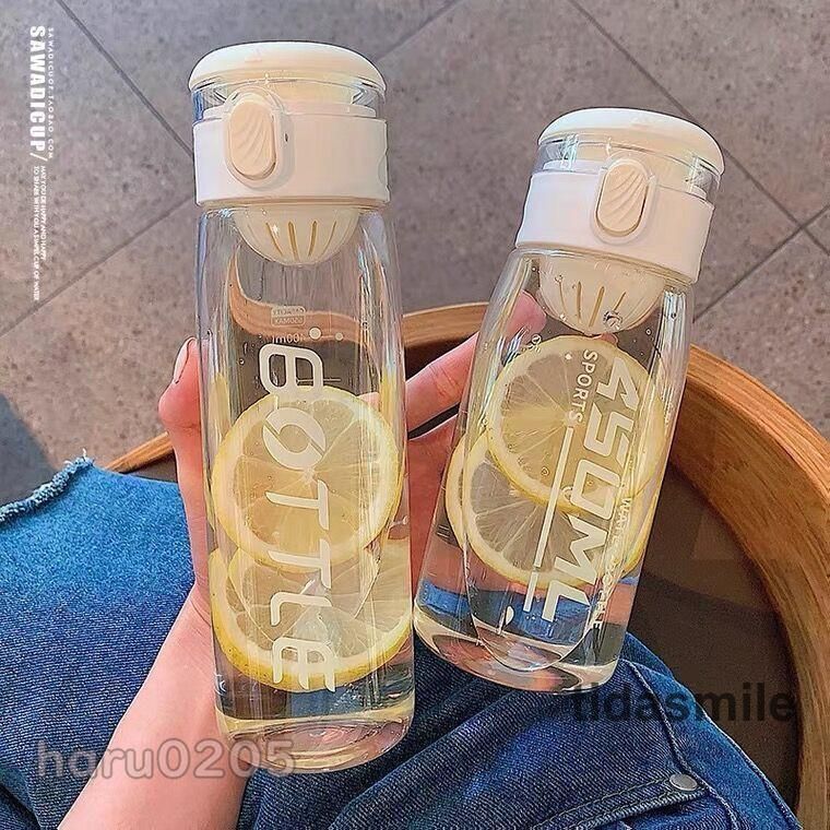 水筒 直飲み 軽い 大容量 運動水筒 450/550ml 透明 通勤 通学 ボトル ジム 体操 ヨガ トレーニング 遠足 テニス 自転車 アウトドア 子供 大人 スポーツ コップ 新品 - メルカリ