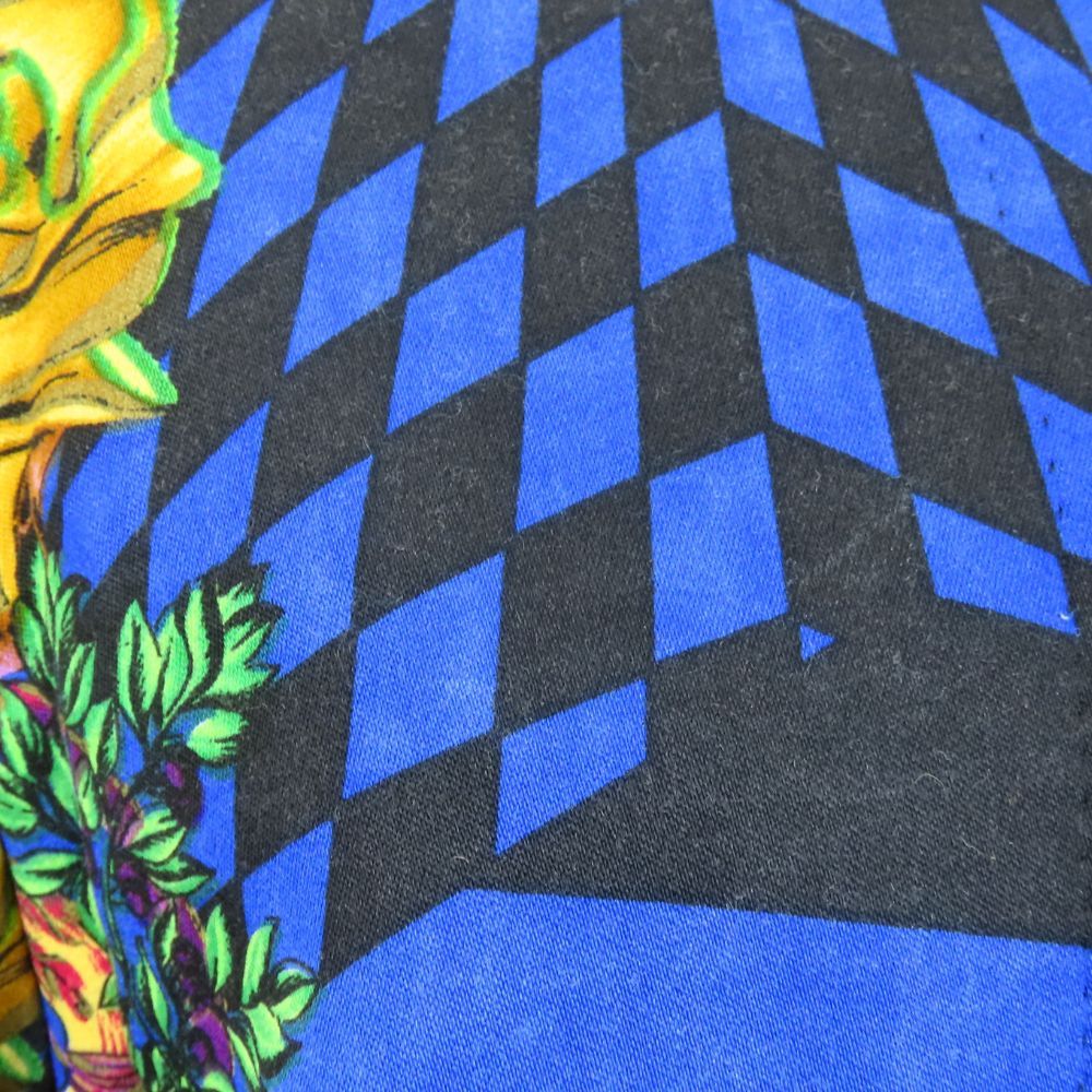 中古】 ジャンニ・ヴェルサーチ セットアップ 総柄 スーツ 38 4 ウール