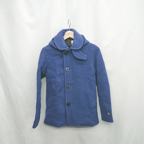 ◇ ⊇ ORCIVAL オーシバル 長袖 ピーコート サイズ0 ブルー系 ◇ ⊇ ORCIVAL オーシバル 長袖 ピーコート サイズ0 ブルー系