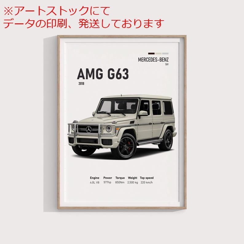mz ポスター A1 サイズ (~A4まで対応可) 2018 メルセデスベンツ AMG G 63 ポスター 高級SUVアート AMG Gクラス ...