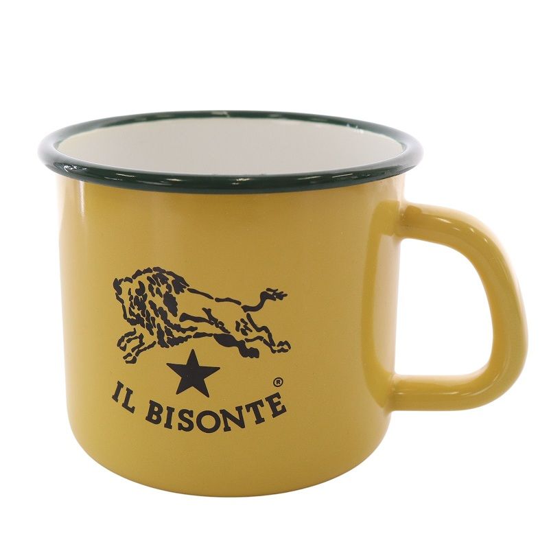 イルビゾンテ IL BISONTE ホーロー マグカップ 食器 スター 星 ロゴ 黄色 イエロー GY17 /MW - メルカリ