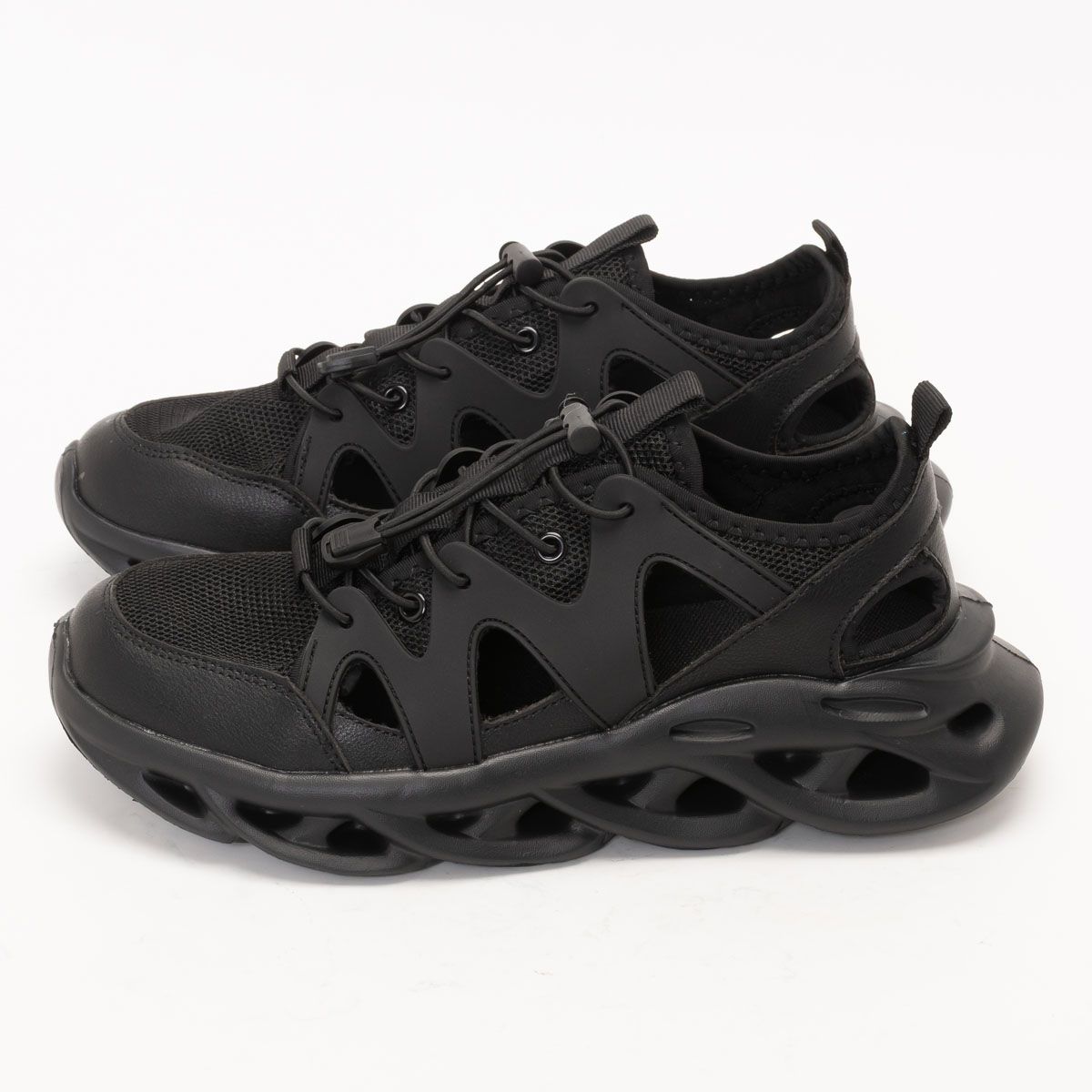 【新品・未使用】 メンズ 男性 SVEC シュベック スポーツサンダル スポサン スニーカー 厚底 グルカサンダル 軽量 メッシュ 涼しい おしゃれ かっこいい 夏 靴 シューズ 24.5 ...