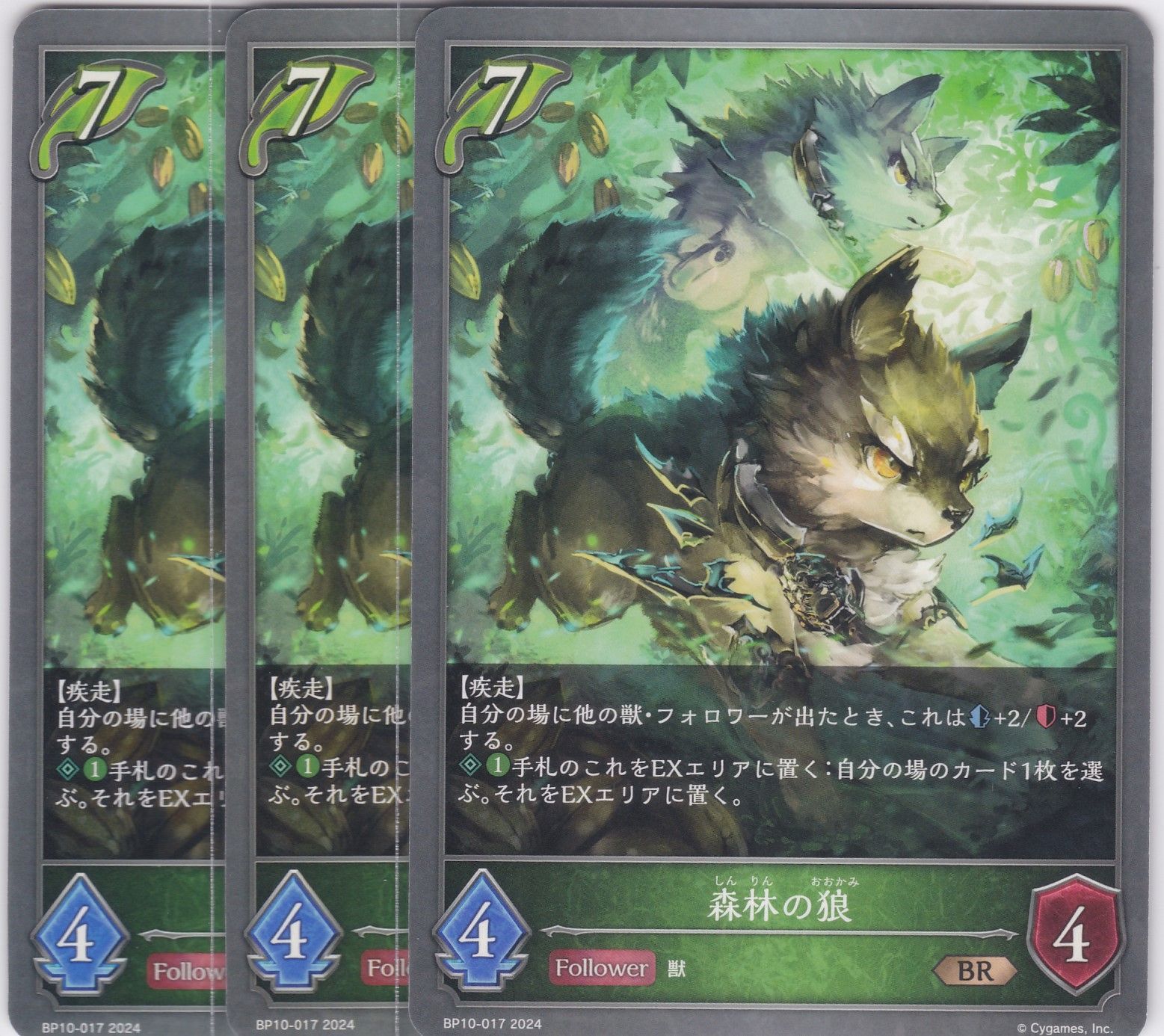 森林の狼 3枚 BR BP10 Gods of the Arcana Shadowverse EVOLVE ちゅうてつ 017 - メルカリ