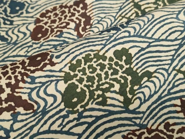 平和屋着物○訪問着 本場染大島紬 荒磯 正絹 逸品 CAAS9383th - メルカリ