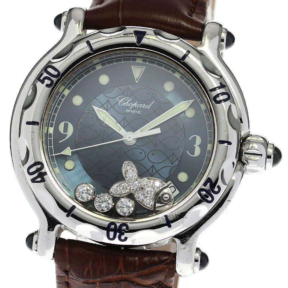 ショパール Chopard 28/8347-23 ハッピースポーツ ハッピーフィッシュ デイト クォーツ メンズ_656951 - 中古ブランド腕時計専門★CLOSER - メルカリ