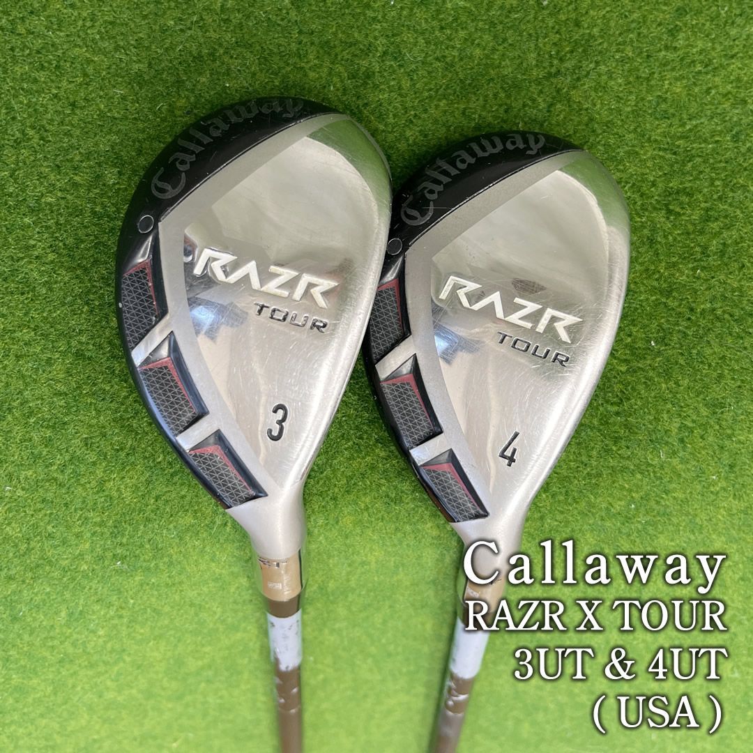 Callaway RAZR X TOUR 3UT ＆ 4UT セット ( キャロウェイ レーザー エックス ツアー 3番 ＆ 4番 ...