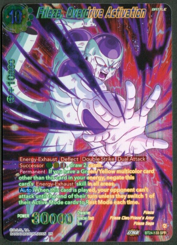 バンダイ BEYOND GENERATIONS BT24-133 Frieza,Overdrive Activation SPR - メルカリ