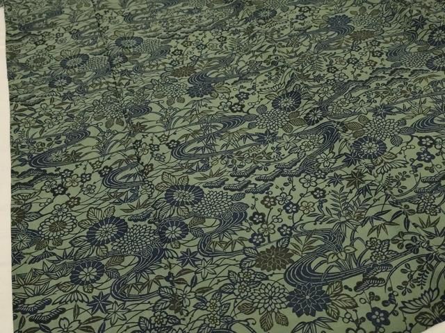 平和屋着物＊夏物 小紋 草花紋紗 正絹 逸品 未使用 DAAW0144op