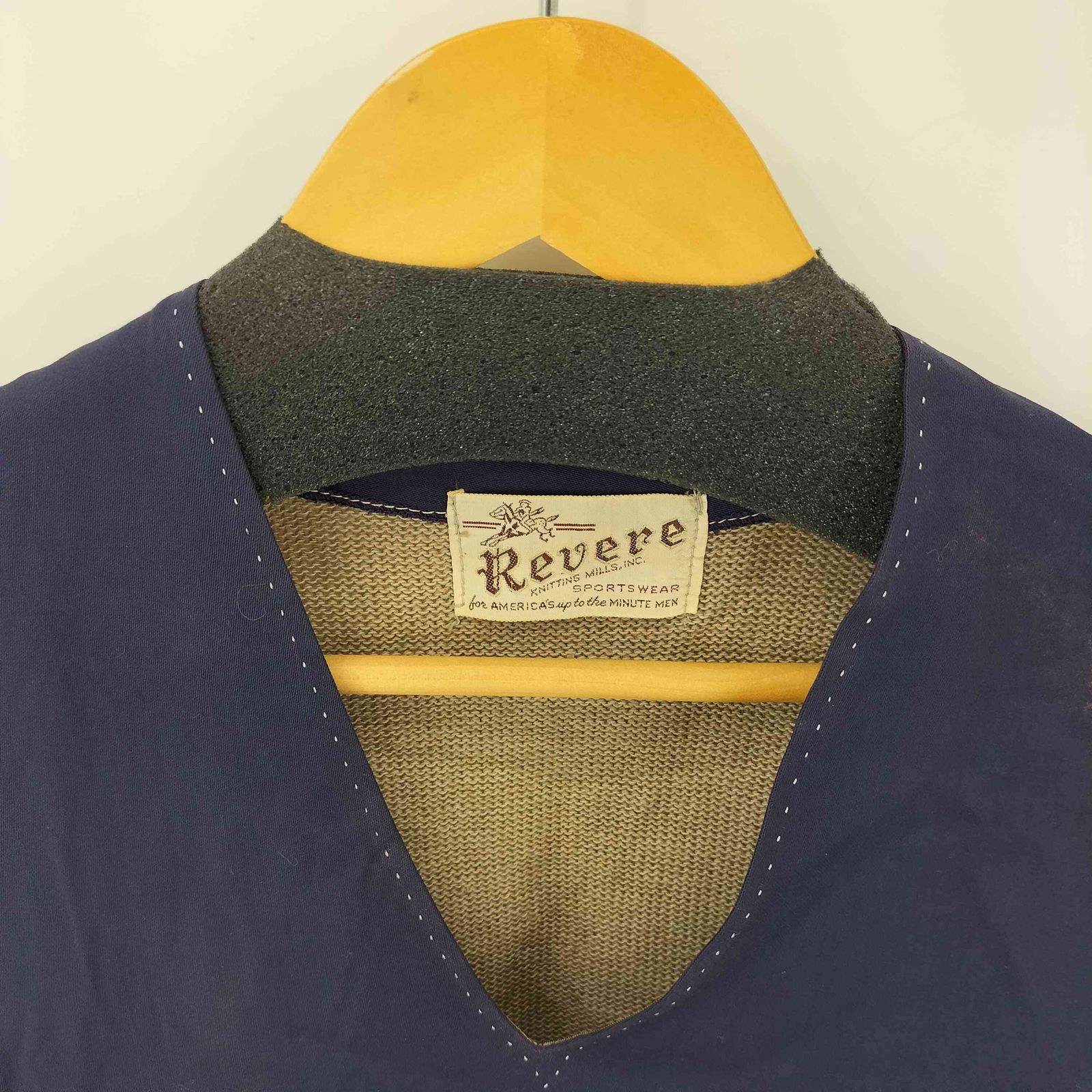 ユーズドフルギ USED古着 50S レーヨン ギャバジン ベスト メンズ 表記