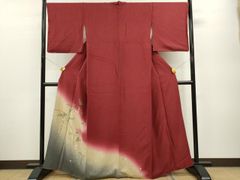 平和屋本店□極上 本場結城紬 重要無形文化財 80亀甲 奥順謹製 吉祥横