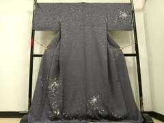 平和屋着物○訪問着 手描き 枝花文 正絹 逸品 未使用 AABC8005ph