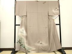 平和屋着物○男性 本場大島紬 アンサンブル 100亀甲 総詰め 正絹 逸品