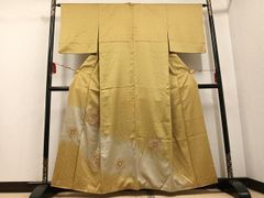 平和屋着物○本場大島紬 9マルキ 吉祥花文 正絹 逸品 CAAY2929vf