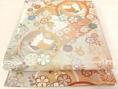 平和屋着物○ひなや工房 くむ・あむ・おる 伊豆蔵明彦 太鼓柄袋帯 総