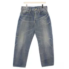 【中古】ヨーコサカモト 5ポケットストレートパンツ デニム ジーンズ ボタンフライ M 青 ブルー ヨーコサカモト YOKO SAKAMOTO 5POCKET STRAIGHT PANTS 5ポケット