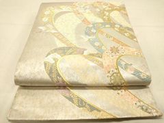 平和屋着物＃道行コート 立涌地紋 青藍色 鈴乃屋扱い 反端付き 正絹