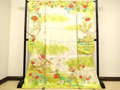 平和屋本店□極上 訪問着 友禅 作家物 春水 松竹梅 暈し染め やまと誂