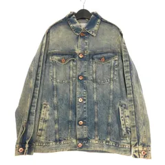 【中古】メゾンマルジェラ 1 Maison Margiela 1 20SS ヴィンテージ加工 デニムジャケット ブルゾン 36 インディゴ メゾンマルジェラ 1 Maison Margiela 1 20SS ヴィンテージ加工 デニム