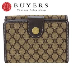 中古】 セリーヌ コインケース マカダム デニム レザー ブルー