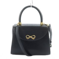 ザンケッティ ZANCHETTI トートバッグ レザー ロゴ 黒 ブラック /JS