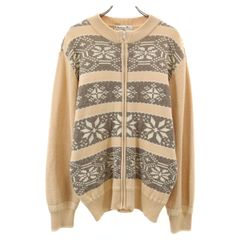 FOXEY フォクシー 日本製 ウール チェック柄 長袖 ニットカーディガン