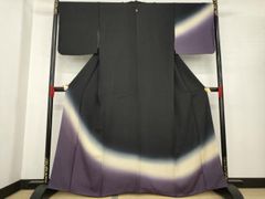 平和屋着物○六通柄 京袋帯 生紬 横段花唐草文 正絹 逸品 DAAY0285ob