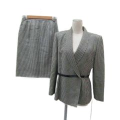 ラルディーニ LARDINI テーラード ジャケット ニット ヘリンボーン柄