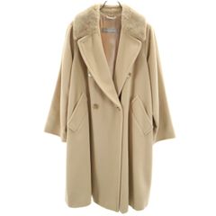 未使用 アナカ フリンジ裾 総柄 ミディスカート 38 ホワイト系 Unaca