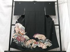 平和屋本店○希少 男性 本場結城紬 重要無形文化財 160亀甲 総詰め