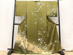 平和屋着物◎六通柄袋帯 唐織 花蝶丸文 金糸 正絹 逸品 DABA9229qa